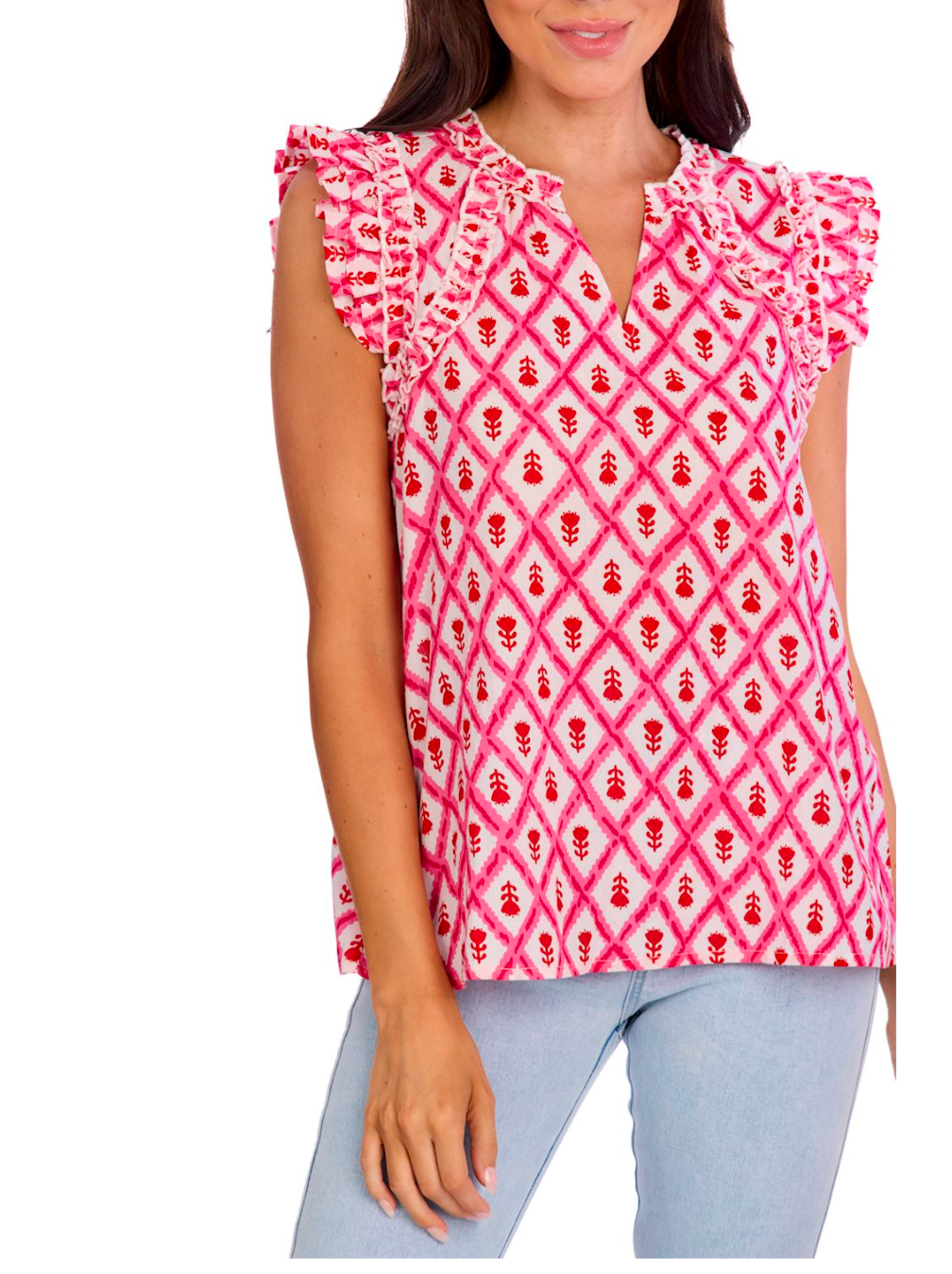 Beatrix Flutter Top – Cotton Down South